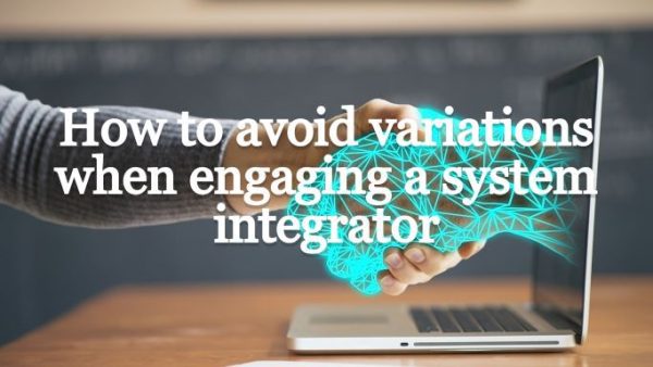 Avoiding Variation with System integrator - Australian Control ...