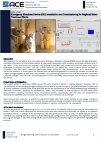Emergency Shutdown Device (ESD) - ACE